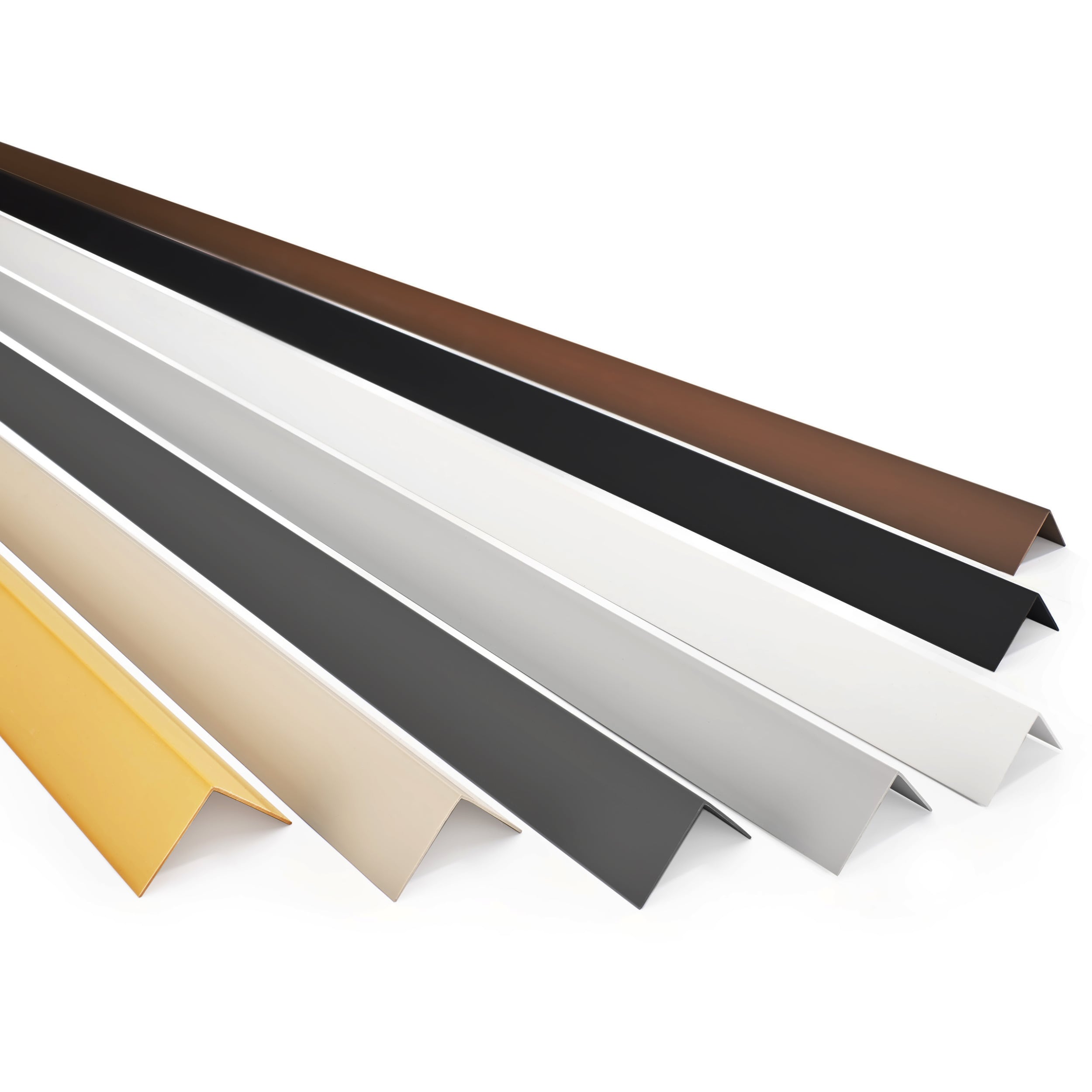 QUEST Profilo angolare decorativo in PVC tipo L 20x20 mm, per ...