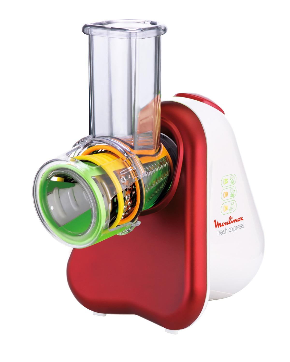 Moulinex Fresh Express + râpe électrique Rouge, Blanc | Leroy Merlin