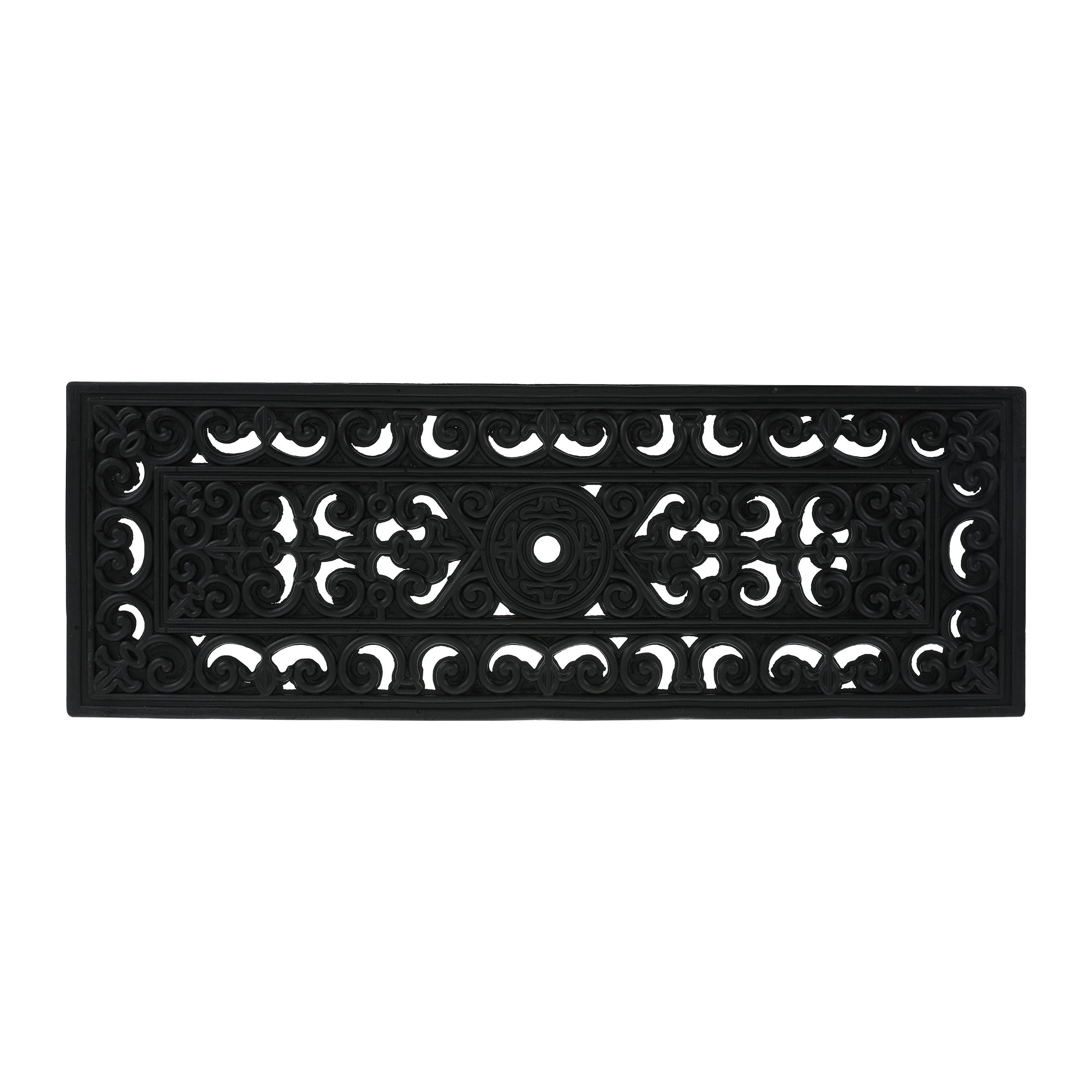 Relaxdays Paillasson de marche caoutchouc, tapis porte entrée ...