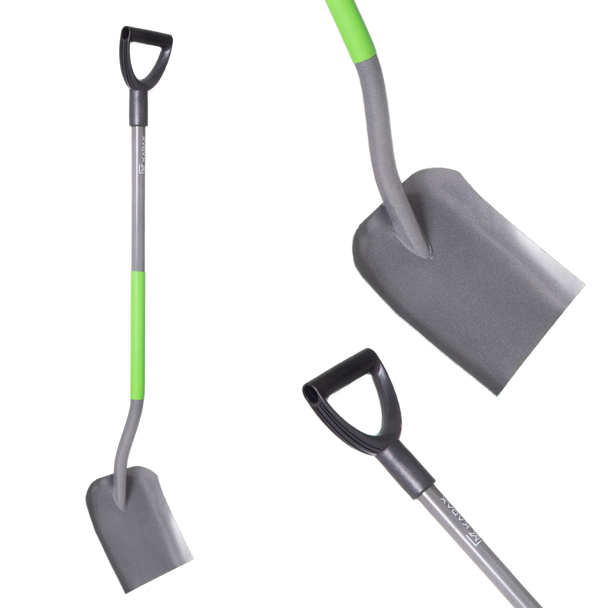 KADAX Pelle à sable 123 cm Pelle à sable Manche en métal carbone avec ...