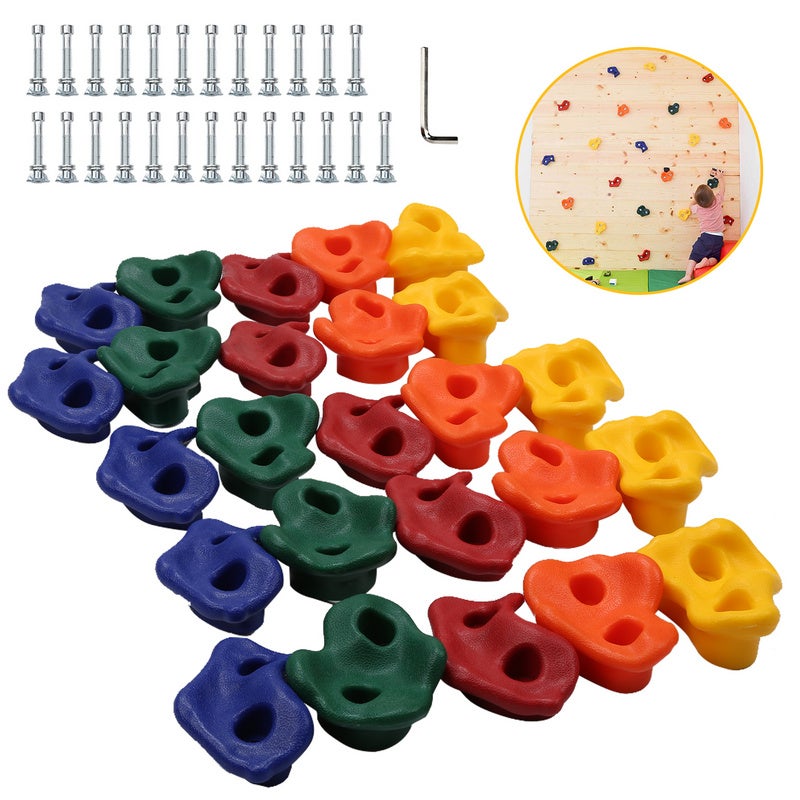 10X Robuste prese per arrampicata all'aperto incl. Vite Bambini ...