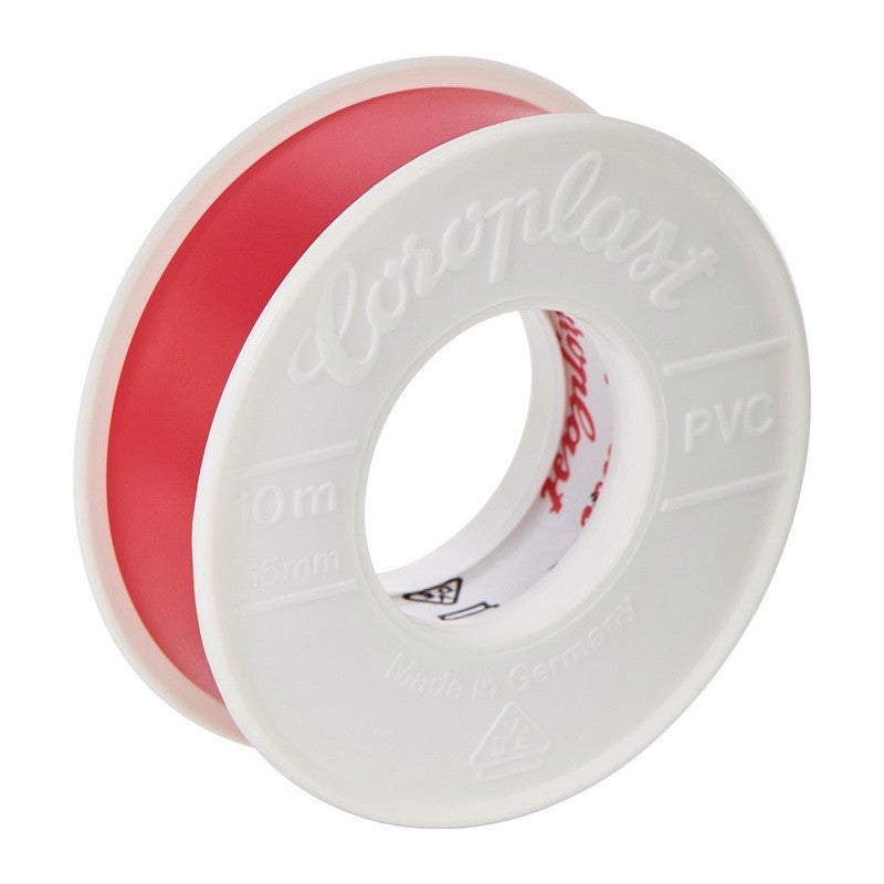 Ruban isolant électrique 302 rouge longueur 10 m largeur 15 mm rouleau ...
