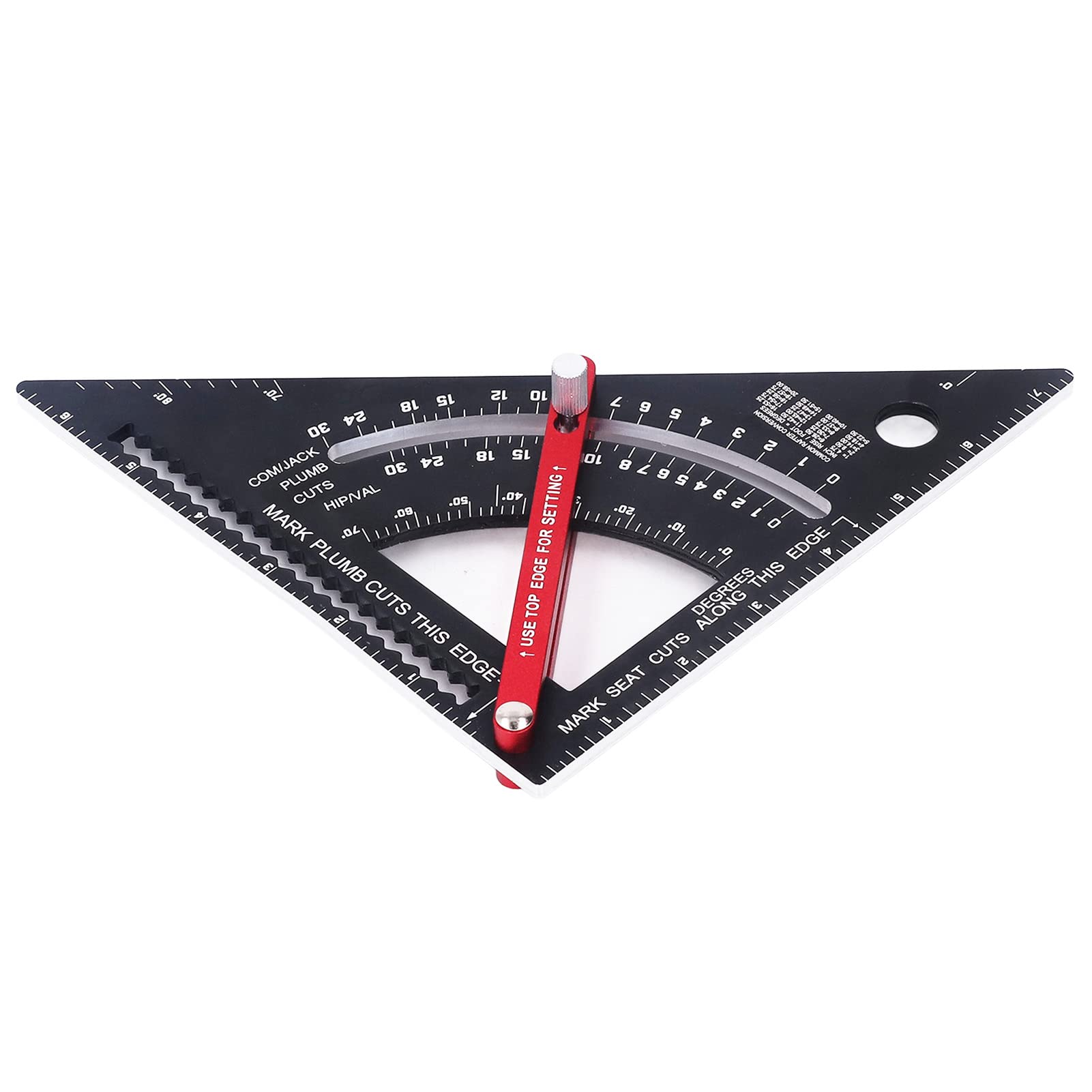 Regla triangular para carpintería, aleación de aluminio, escala precisa ...