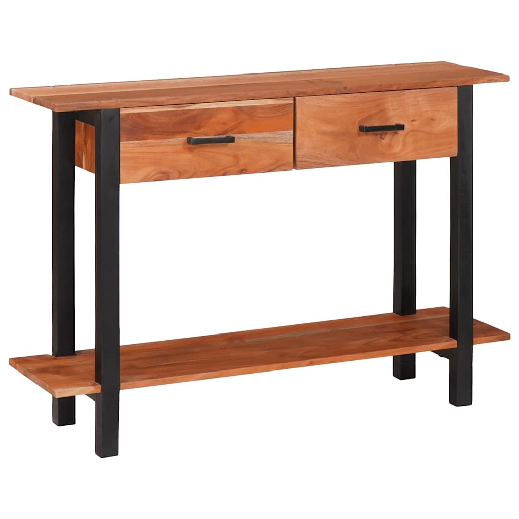 Table console Marron 110 x 30 x 75 cm Bois d'acacia massif | Leroy Merlin