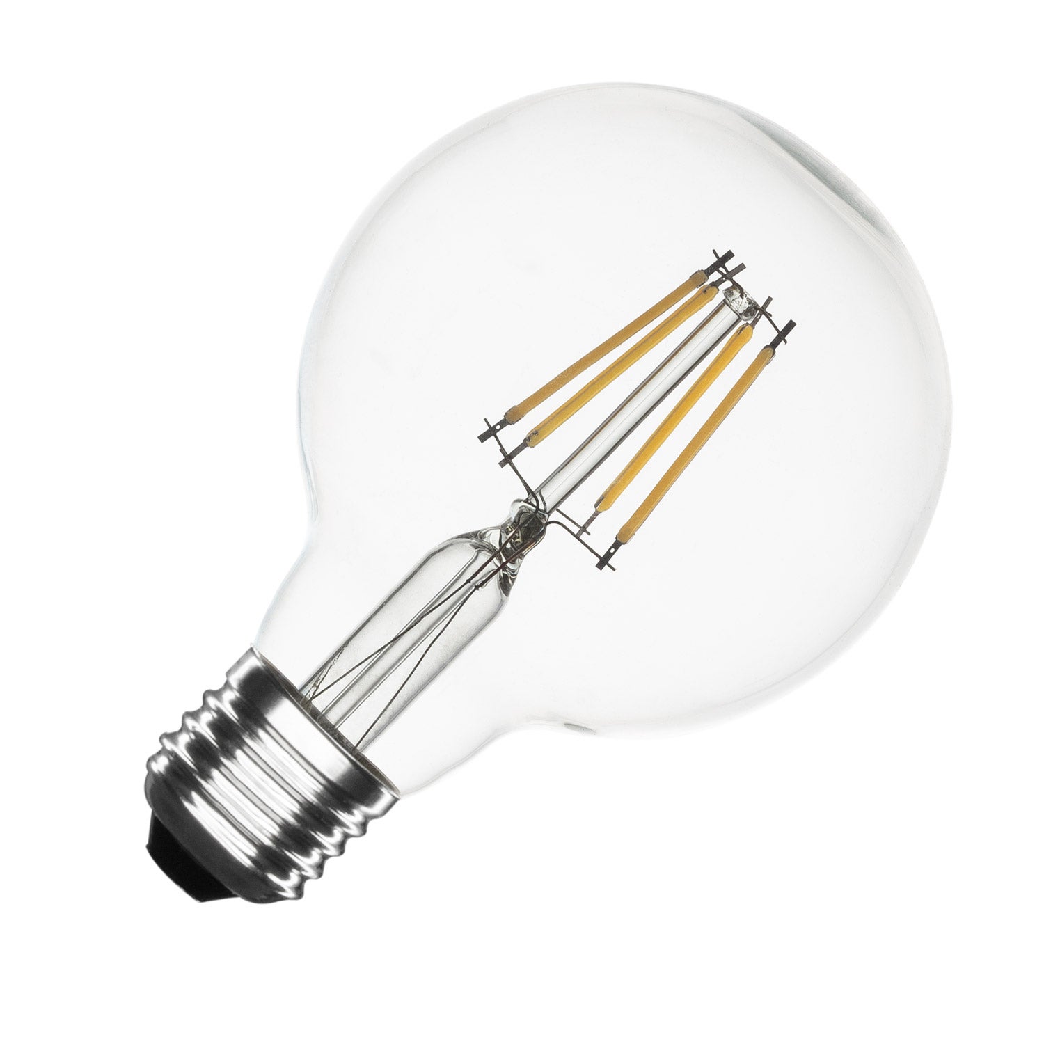 Ampoule LED Filament E27 6W 720 lm G80 No Flicker 4000K Blanc neutre | Leroy Merlin