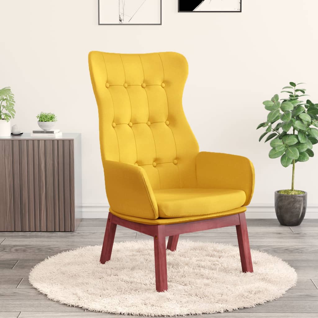 Chaise de relaxation | Fauteuil de relaxation | Chaise de Salon Jaune ...