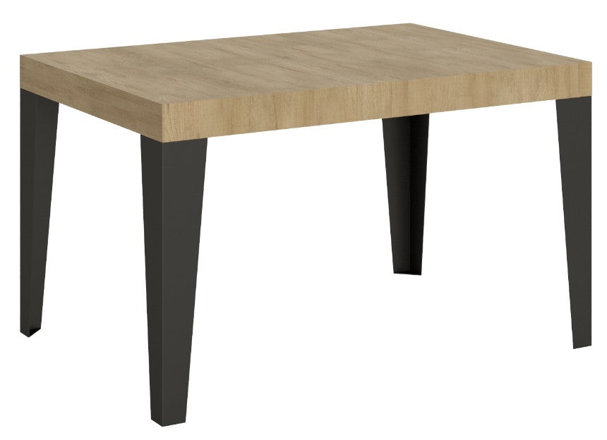 Table à manger extensible Flavio-Couleur Naturel-Sur roulettes-2 ...