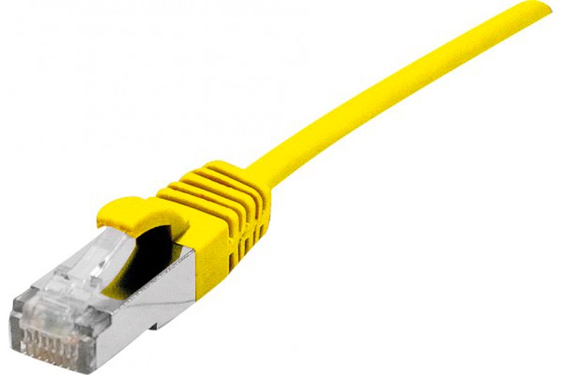 Câble rj45 cat6a surblindé jaune 10 m CONECTICPLUS | Leroy Merlin