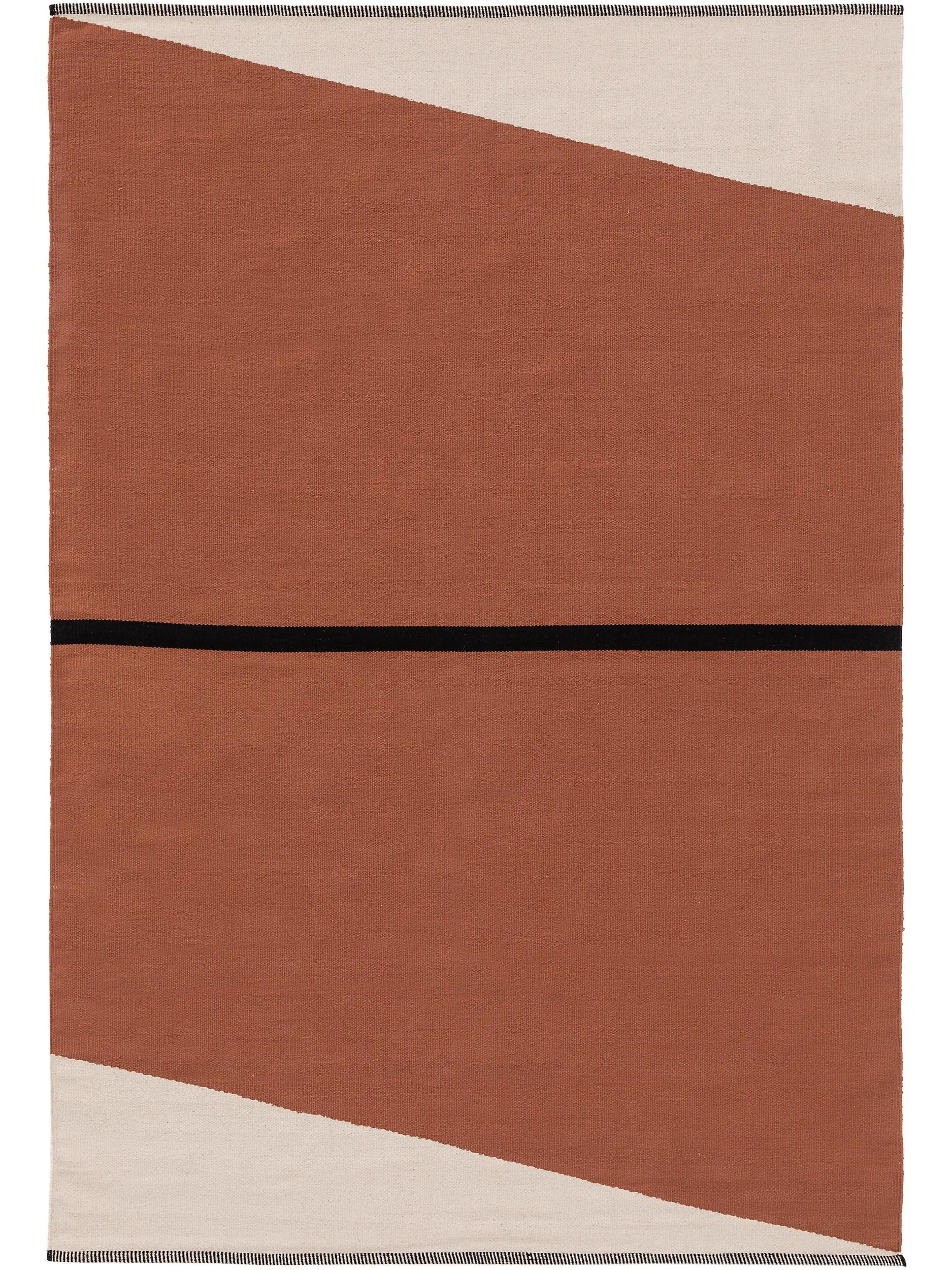 BENUTA - Tapis en coton Lenny terracotta 200x300 cm | Leroy Merlin