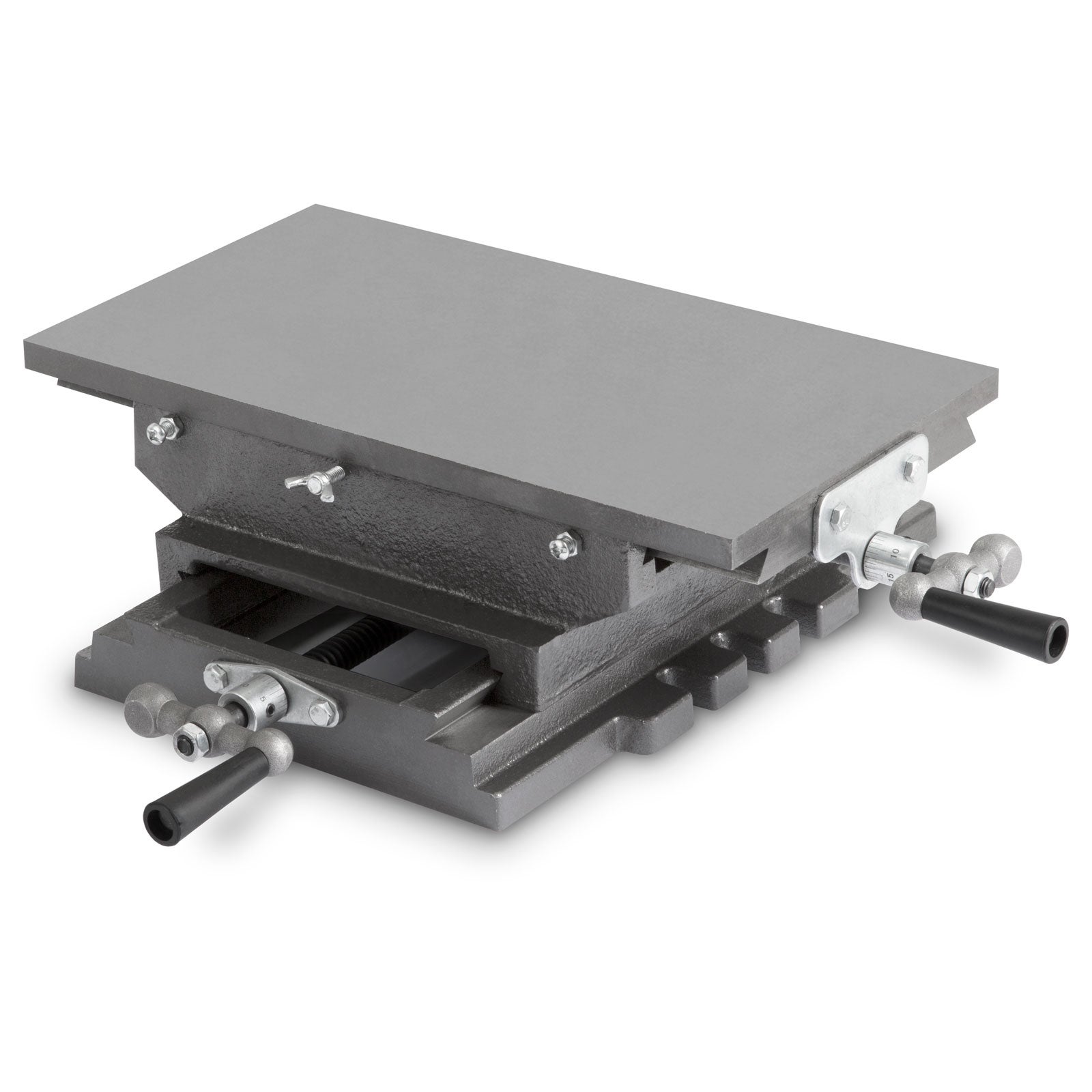 EBERTH Table croisée en fonte et acier, table travail 200 x 360mm ...