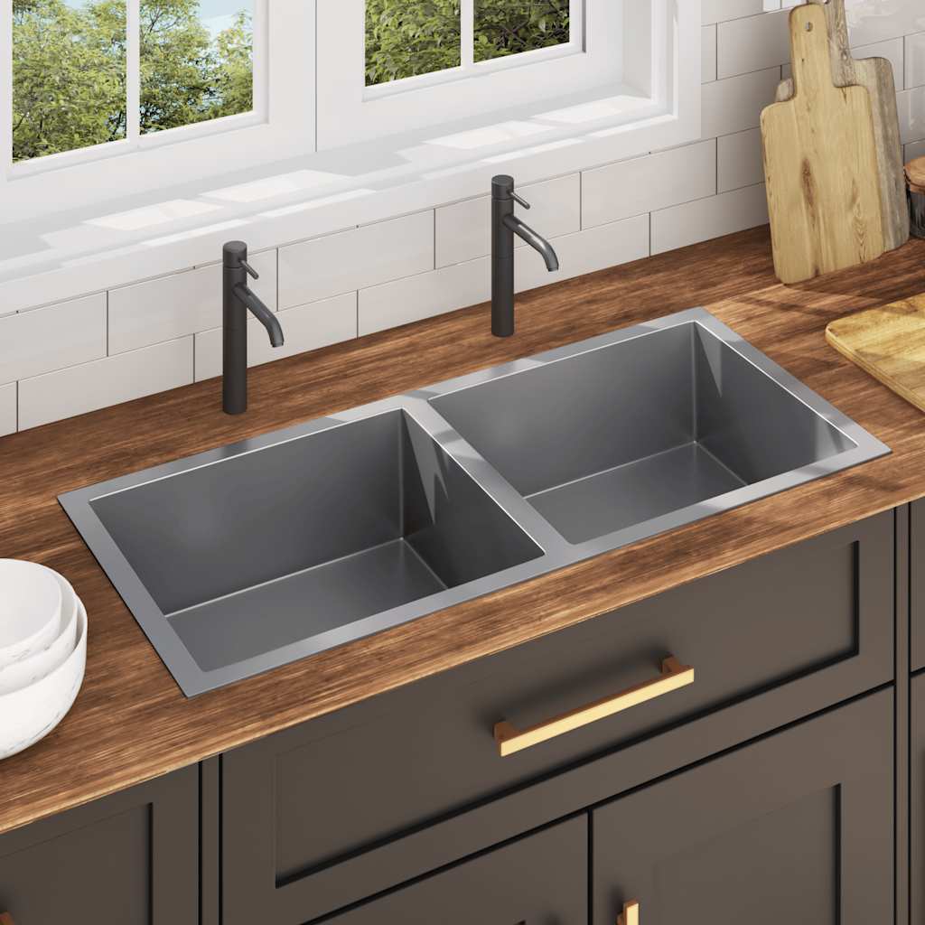 Fregadero de cocina artesanal, acero inoxidable. | Leroy Merlin
