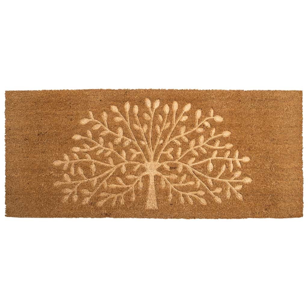 Tapis d'entrée en fibre pressée marron 50x120 | Leroy Merlin