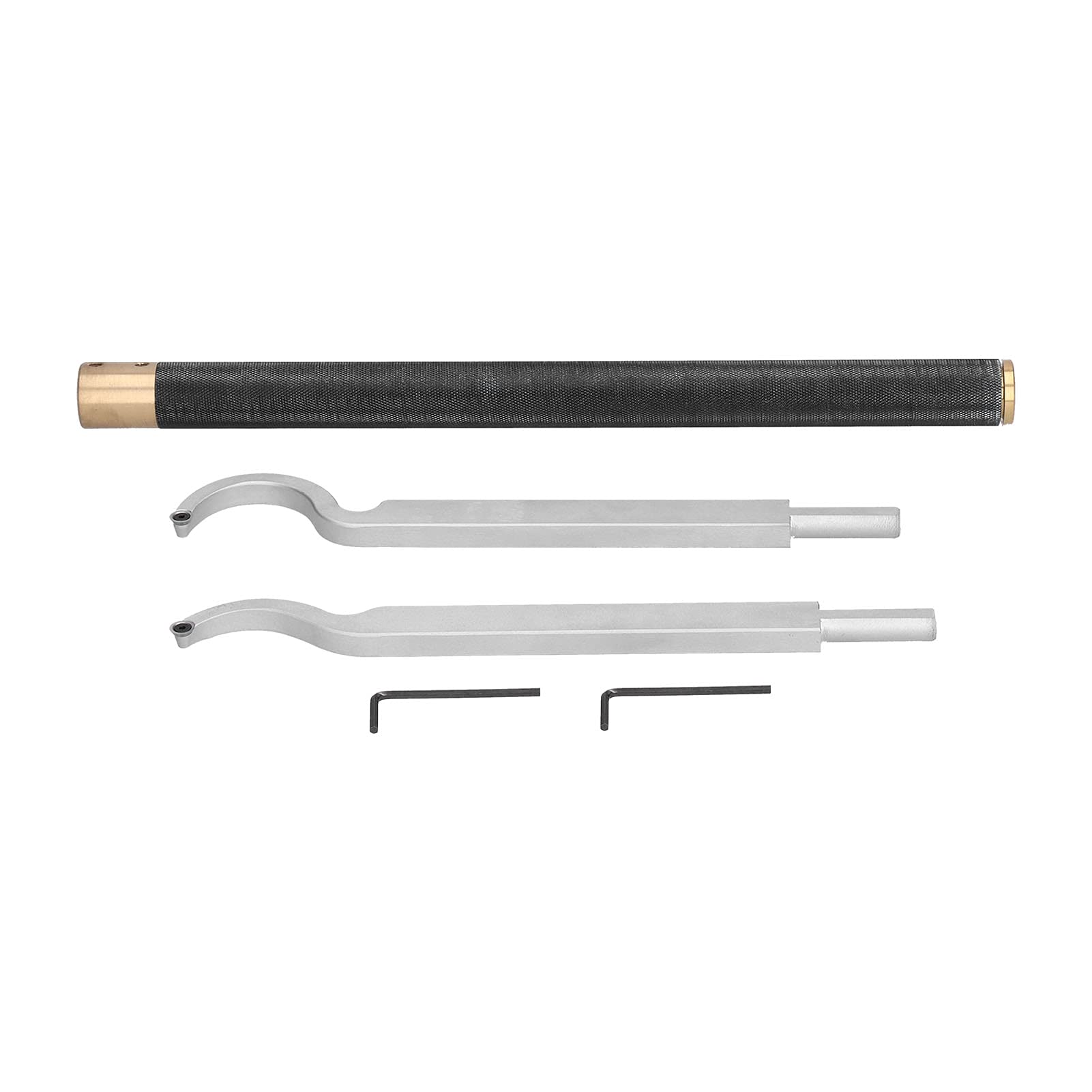 Ensemble d'outils de tournage sur bois à pointe, tour à col de cygne, finisseur avec clés ...