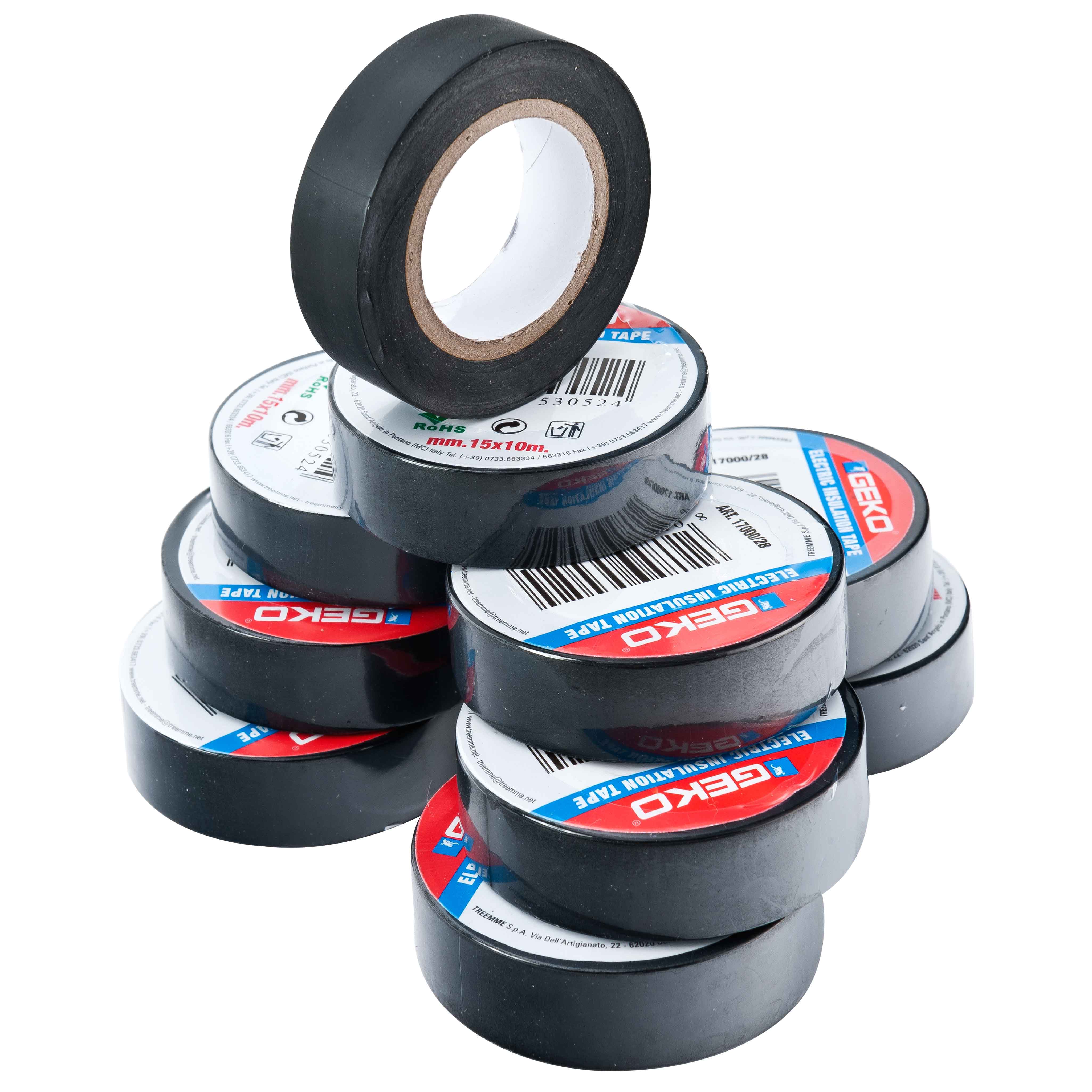 Nastro isolante 15mmx10mt diverse colorazioni - Nero | Leroy Merlin