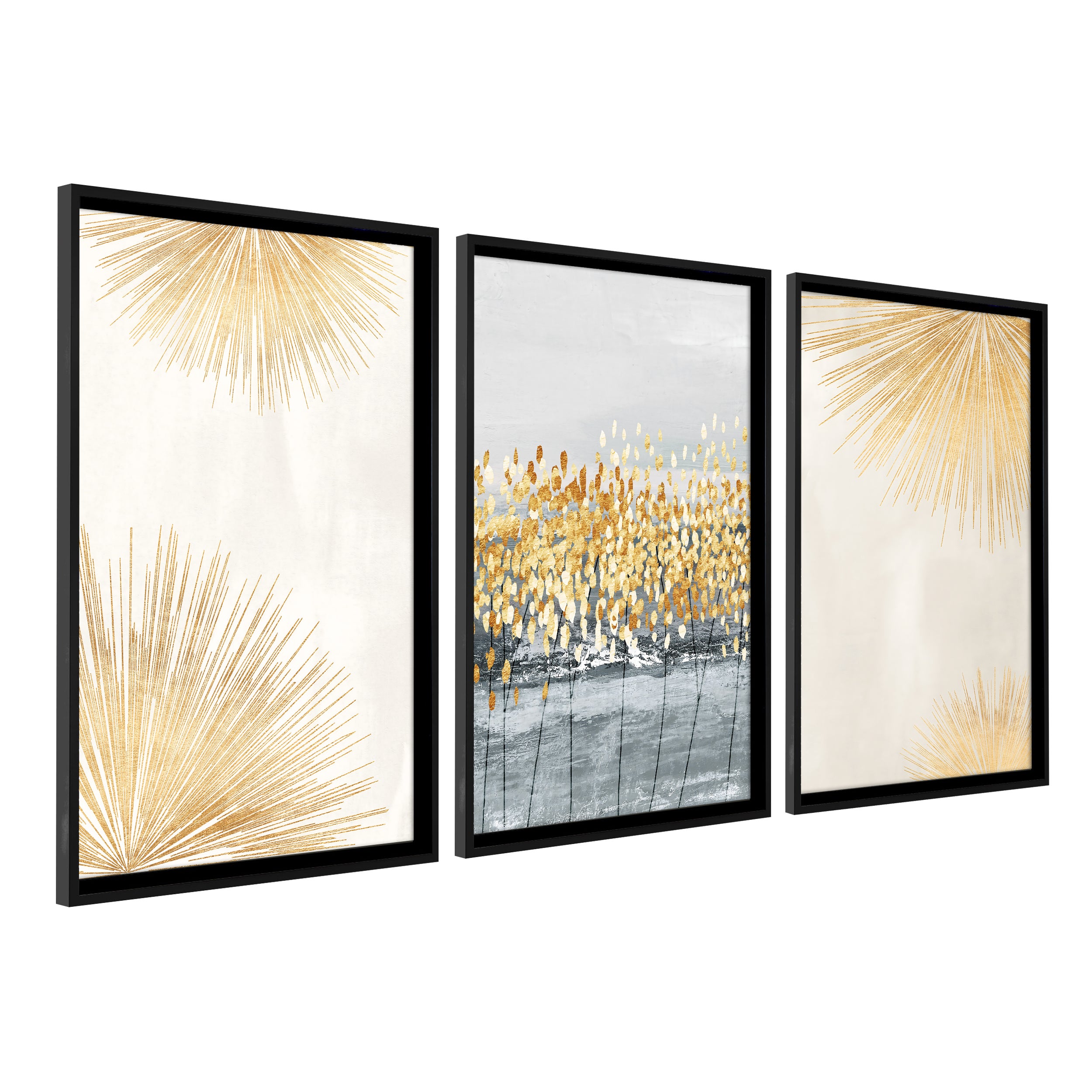 DekoArte - Cuadros decoracion salon modernos SUN 50x70 cm x3 piezas ...