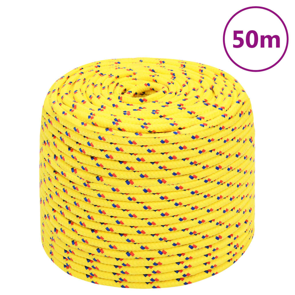 Corde de bateau Jaune 6 mm 50 m Polypropylène | Leroy Merlin