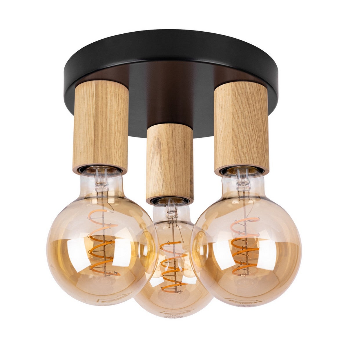 Lámpara de Techo Bruno, Madera, Marrón, EPIKASA | Leroy Merlin