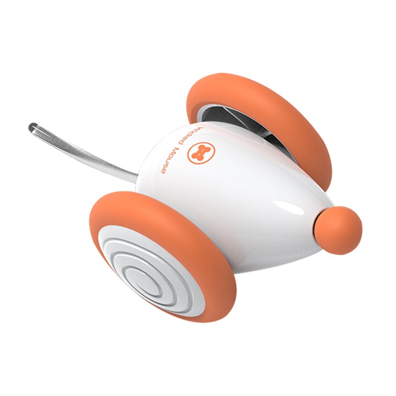 Ratón de juguete interactivo para gatos, Wicked Mouse Naranja/Blanco ...