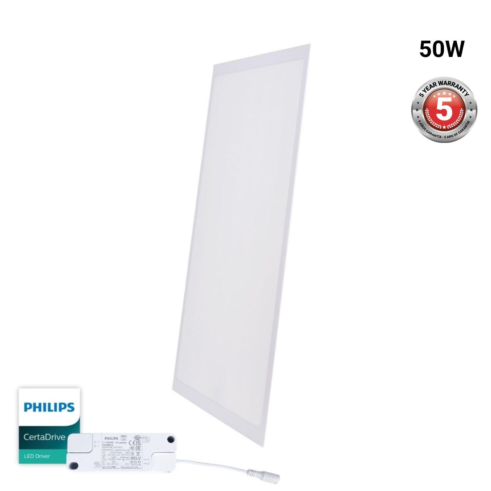Panneau LED encastrable 120x60 rétro-éclairé - 5600lm - Driver Philips ...