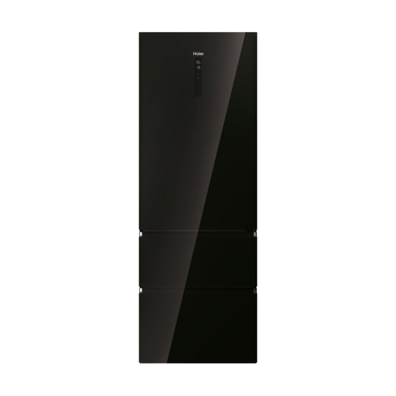 Combi 3 Puertas HAIER HTW7720DNGB Cristal Negro 200x70 cm | Leroy Merlin