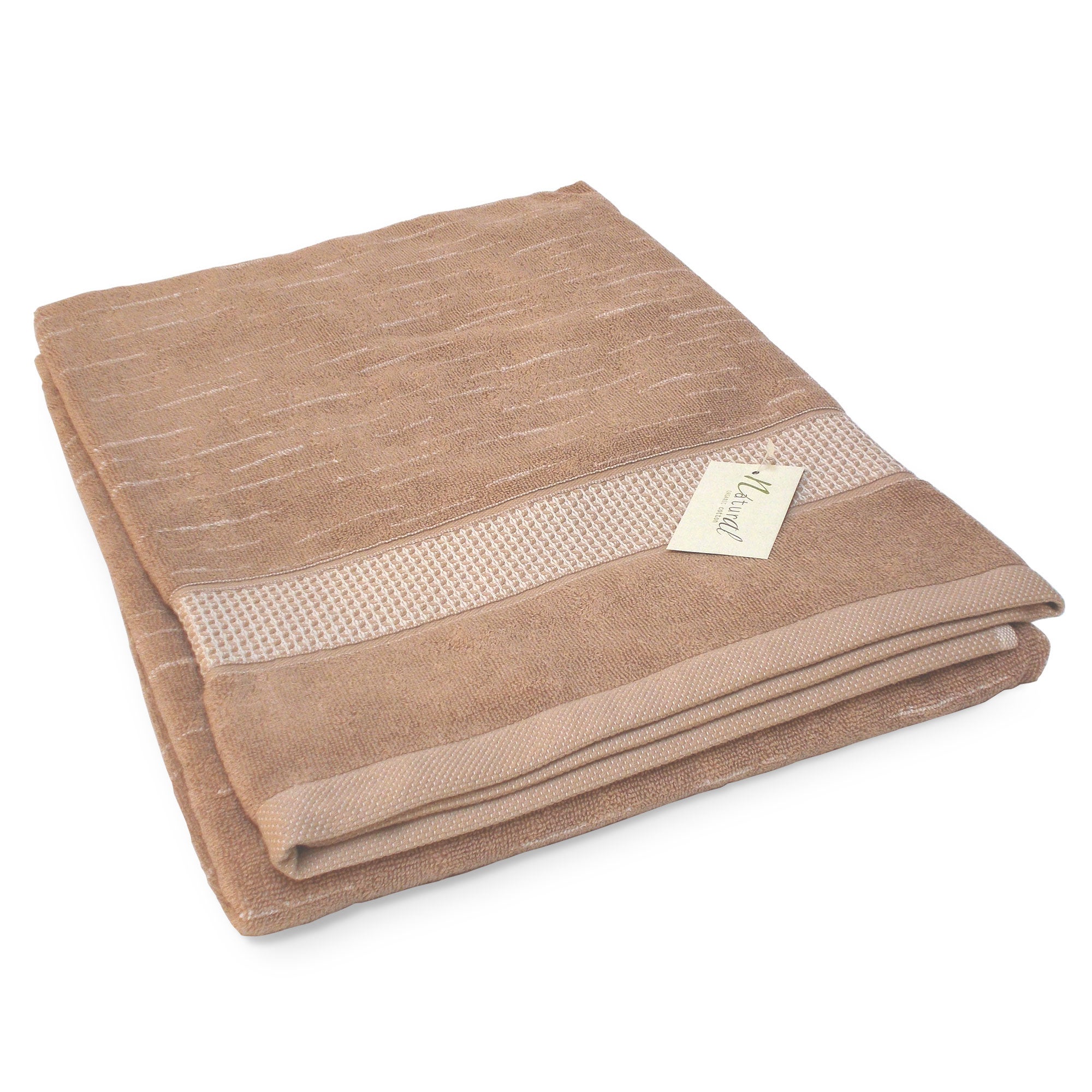 Drap de bain 90x200 cm FICUS Marron 500 g/m2 pur coton biologique ...
