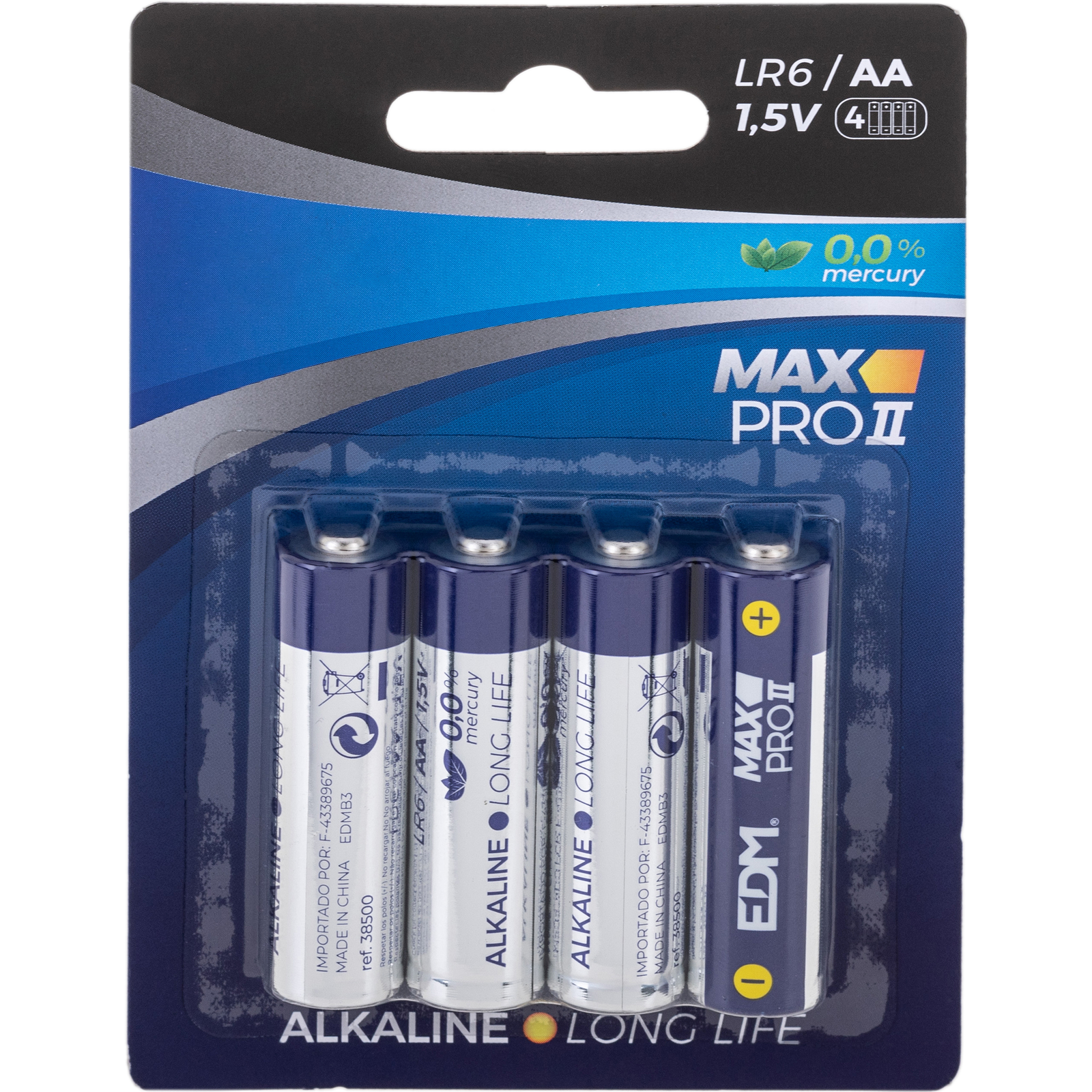 Pila alcalina AA LR6 1.5V 4 unidades | Leroy Merlin