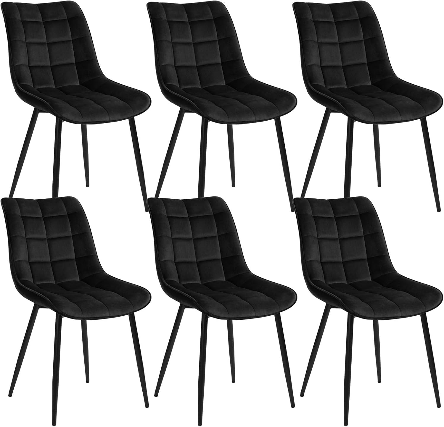 Lot de 6 Chaises de salle à manger WOLTU, Chaise de cuisine scandinaves ...