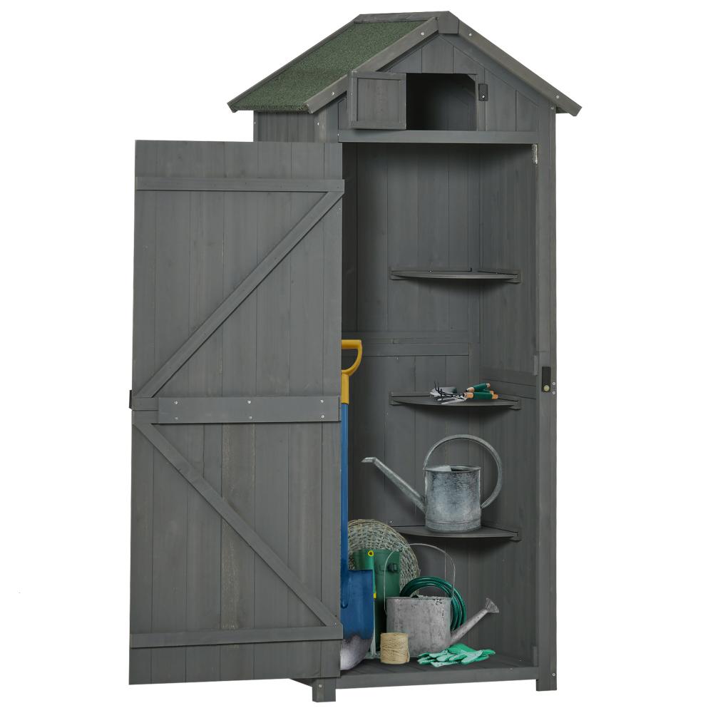 Armoire de Jardin, Abri de Jardin, Cabane à Outils avec Étagères, Toit ...