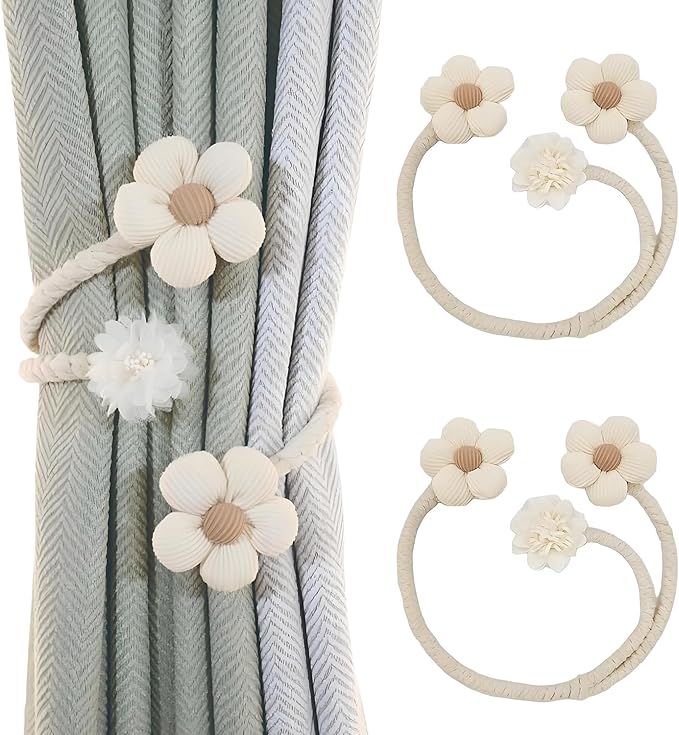 2 Anneaux Modes Embrasses à Rideaux Embrasse pour Rideaux Réglables ...