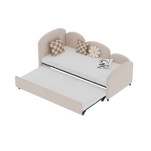 Lit d'appoint softsea taille double avec tiroirs de rangement, velours ...