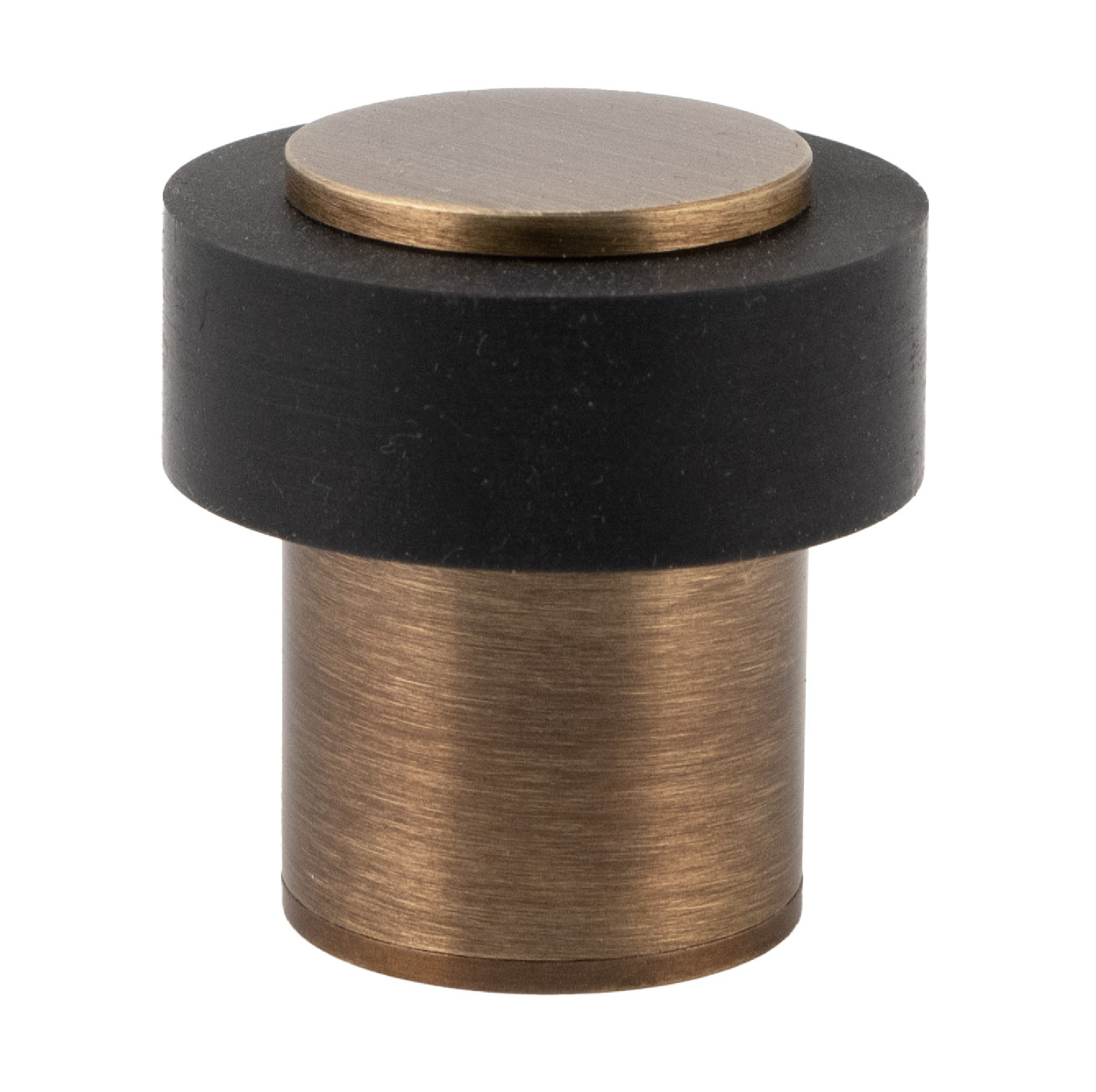 Butoir de porte au sol, 24 x 35 mm, en cuir de laiton avec caoutchouc ...