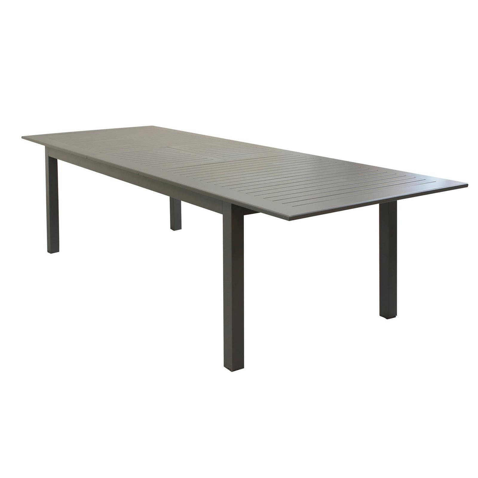 Table d'extérieur extensible "Ibiza" en lattes d'aluminium pour jardin ...