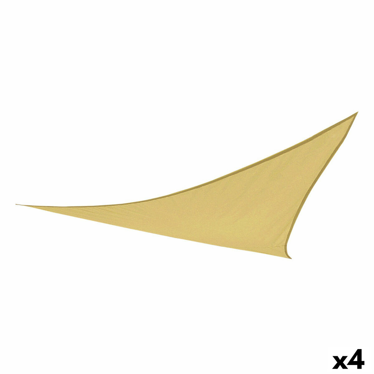 Toldo Aktive Triangular 500 x 0,3 x 500 cm Poliéster Crema (4 Unidades ...