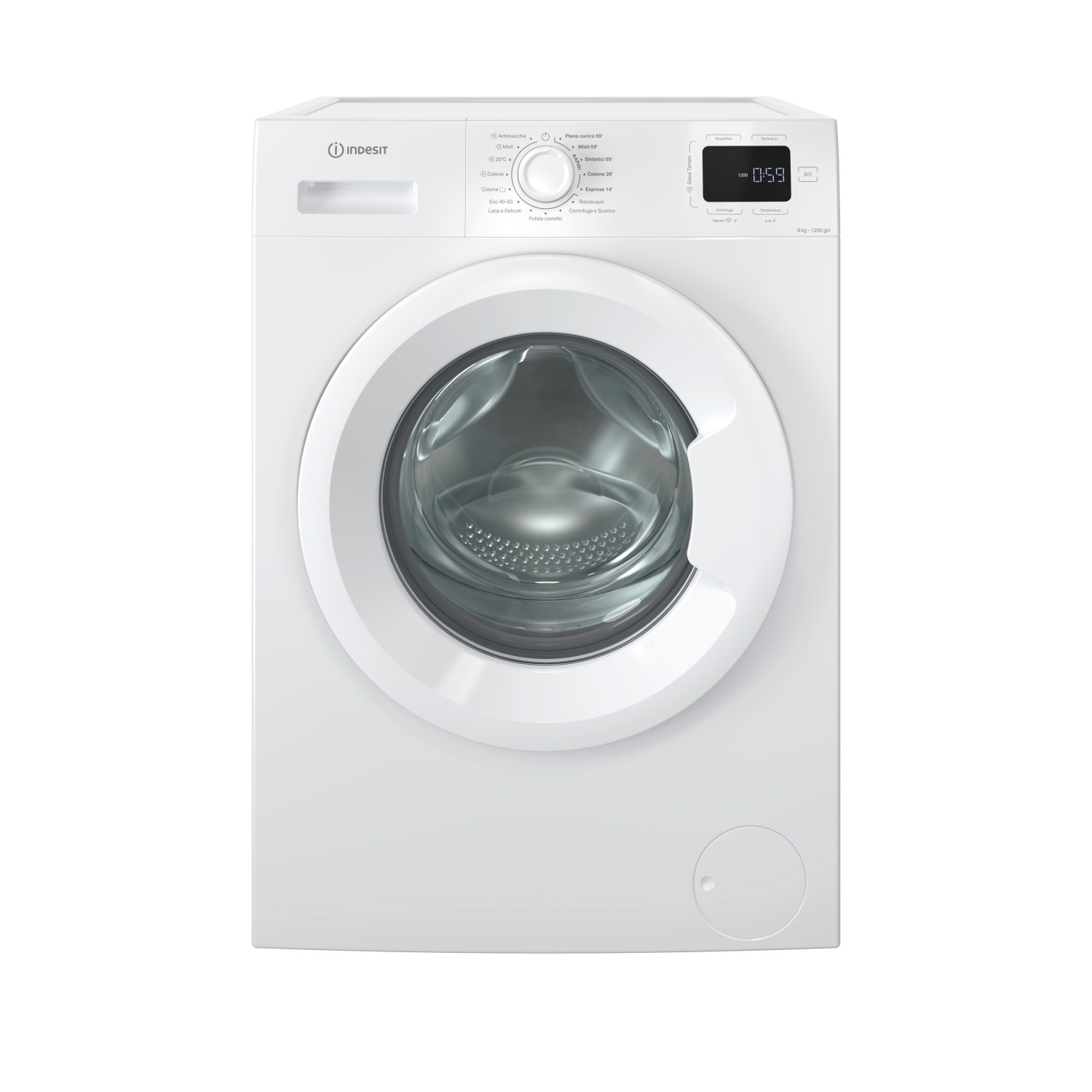Indesit IM 862 MY TIME IT machine à laver Charge avant 8 kg 1200 tr/min ...