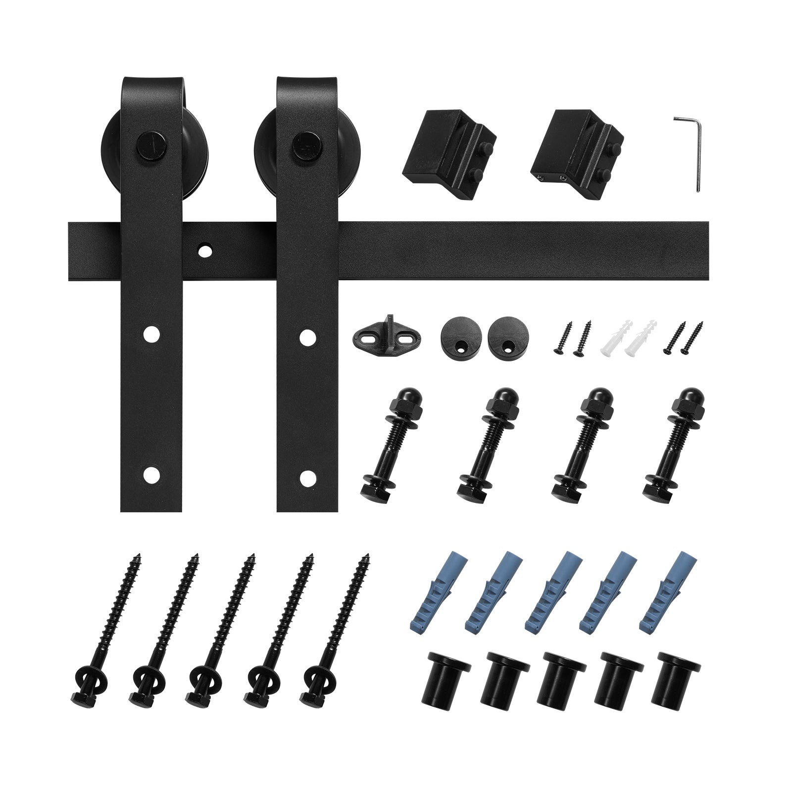 Kit de quincaillerie pour porte coulissante,SucceBuy 183 cm,rouleau en ...