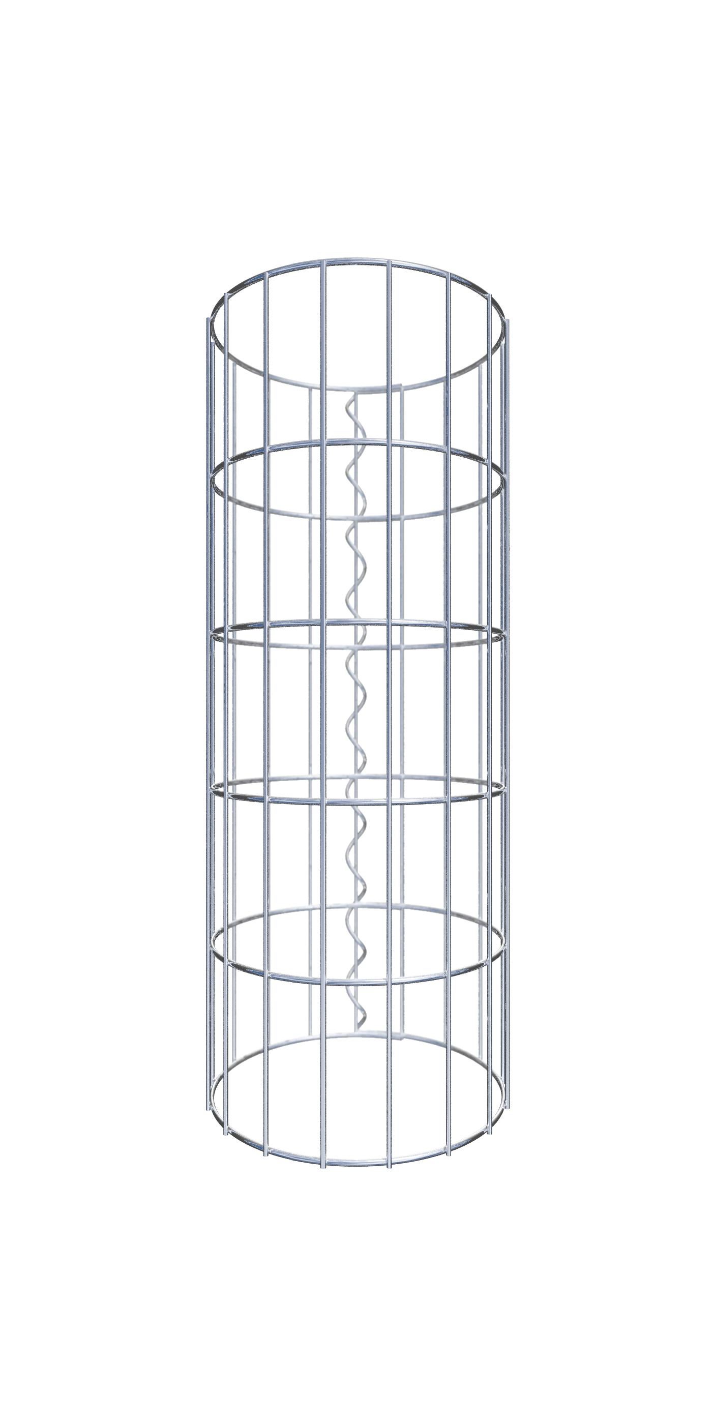 Colonne de gabion ronde, diamètre 27 cm, maille 5 x 10 cm - Hauteur ...