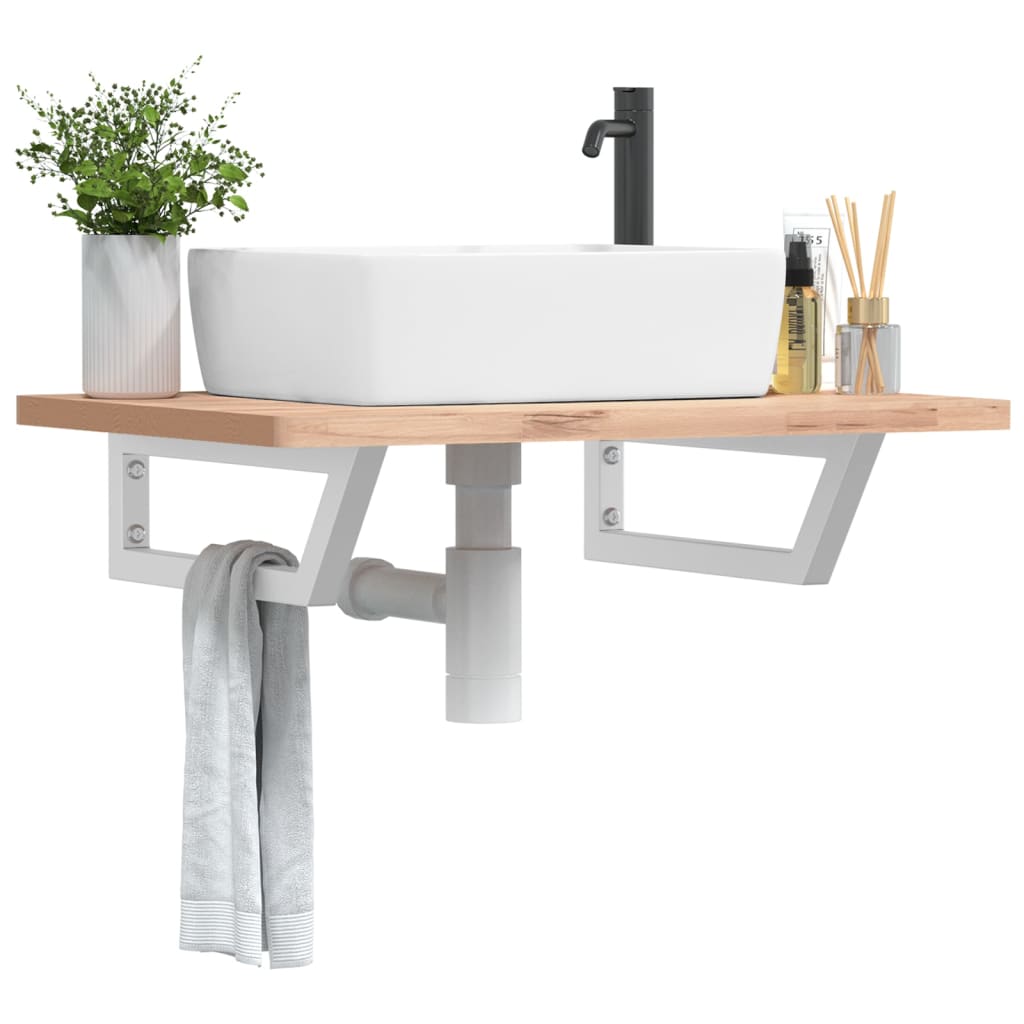 Soportes para estantes para fregadero 2 piezas acero trapecio blanco ...