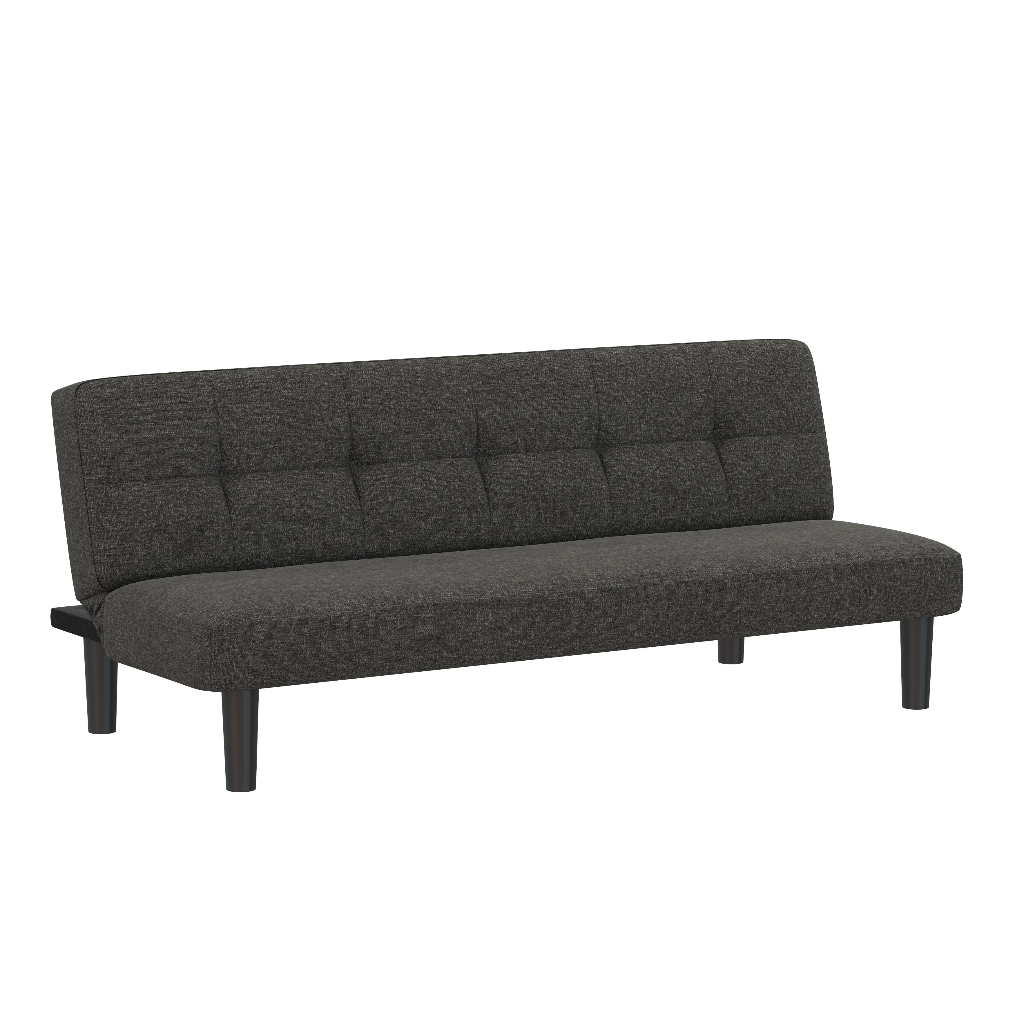Futon en lin gris clair | Leroy Merlin