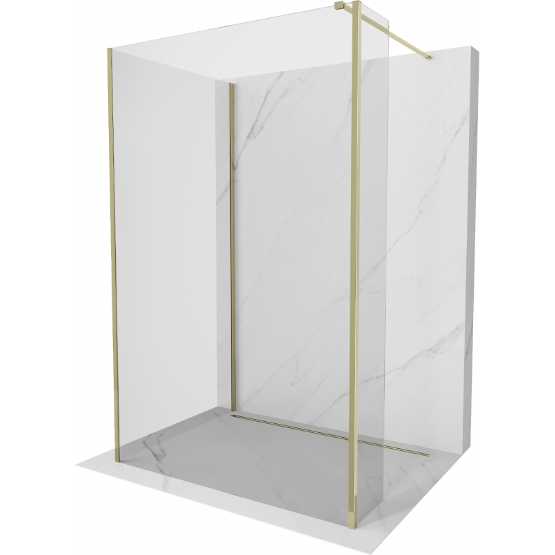Mexen Kioto panel de ducha walk-in 120 x 100 x 40 cm, transparente ...
