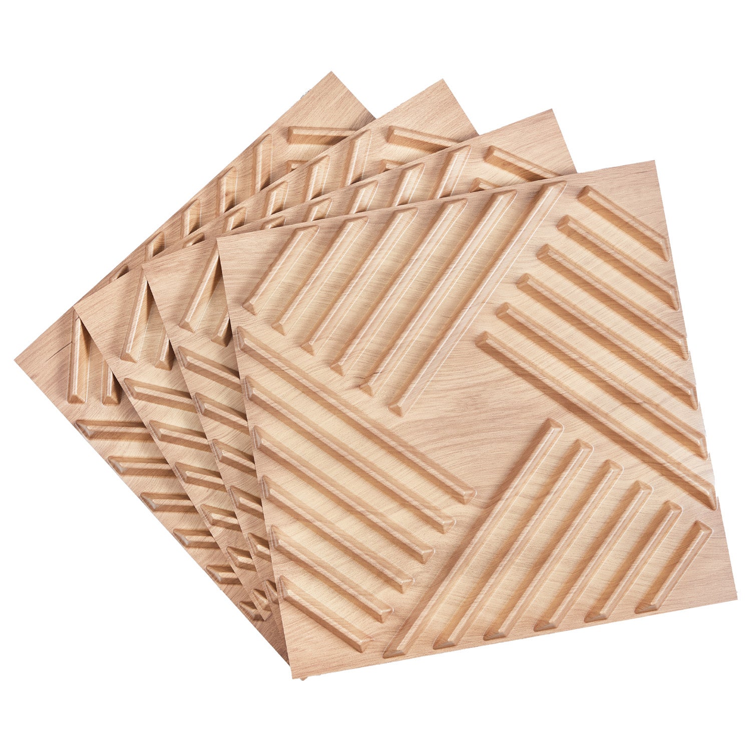 SucceBuy Paneles de pared 3D, paquete de 12, baldosas de sal ...