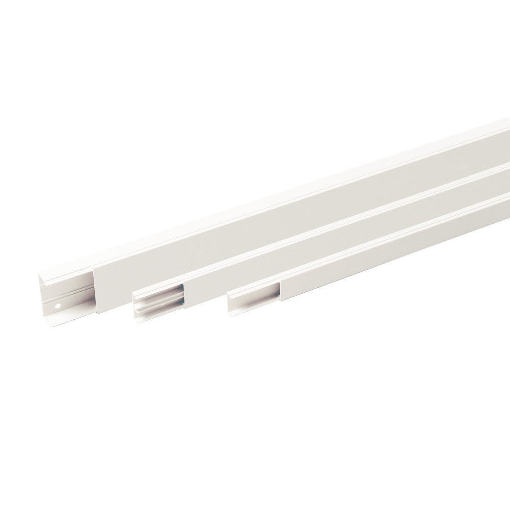 Goulotte PVC OBO BETTERMANN 727316 40x10 mm blanche 2 m avec cloison ...