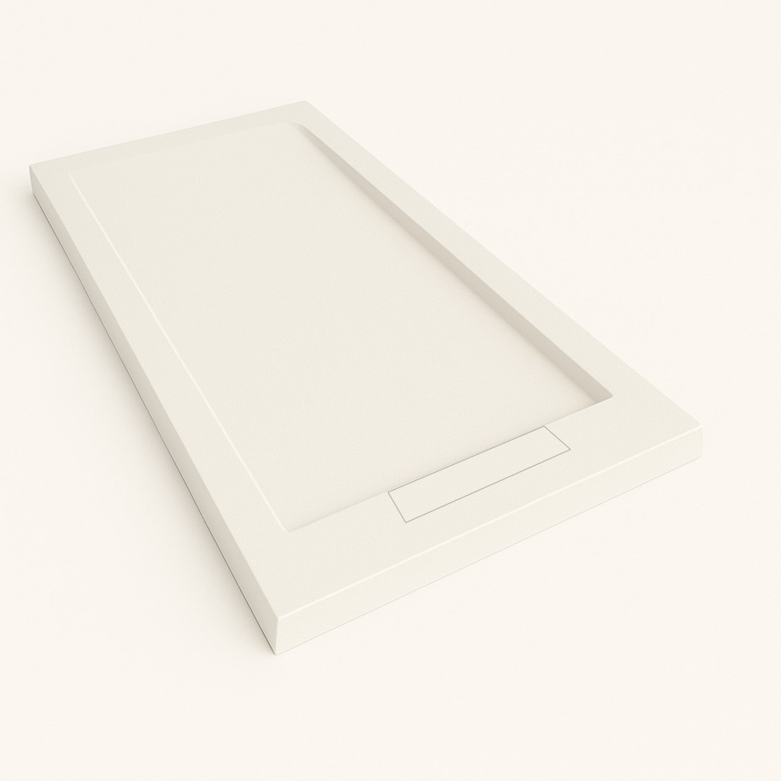 Receveur de douche Steen avec cadre 80X140 cm couleur Blanc RAL 9003 ...