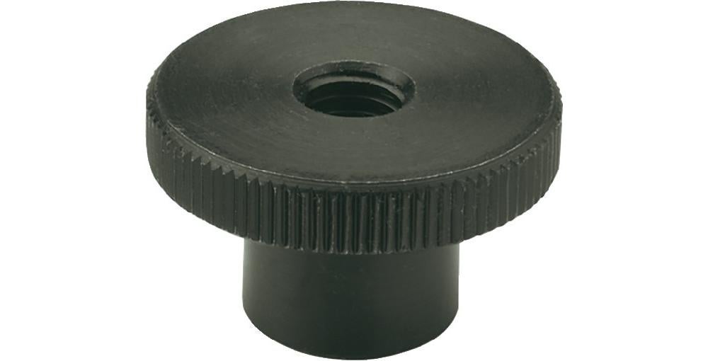 GANTER GRIFF Écrou moleté haut DIN 466 D. 1 M 3 mm D. 2 12 mm acier ...