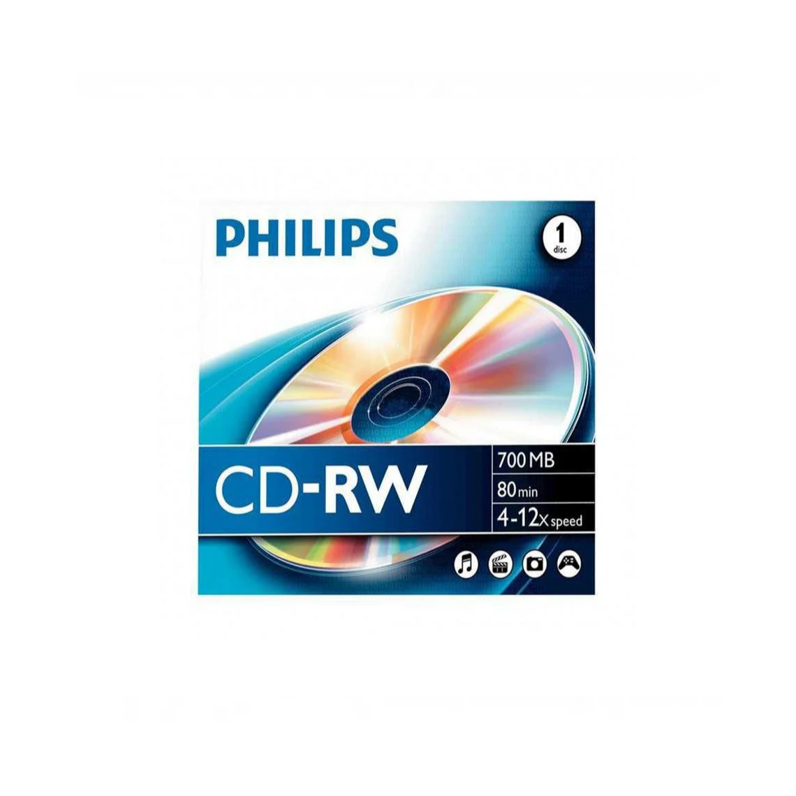 Philips 8710101710242 CD vergine CD RW 700 MB 12x 1 pz | Leroy Merlin