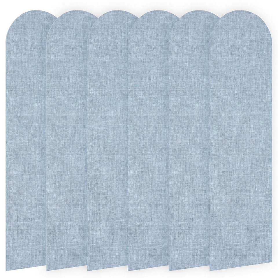 Lot de 6 panneaux muraux 3D 60 x 15 cm - Revêtement mural en mousse XPE ...