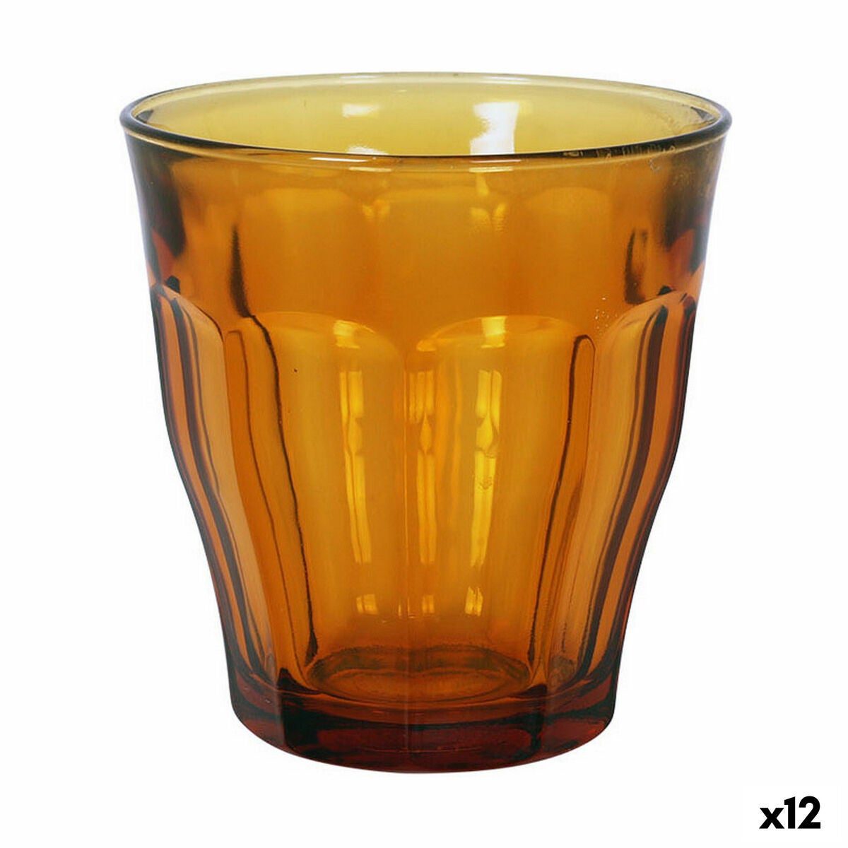 Set di Bicchieri Duralex Picardie Ambra 6 Pezzi 250 ml (12 Unità) | Leroy Merlin