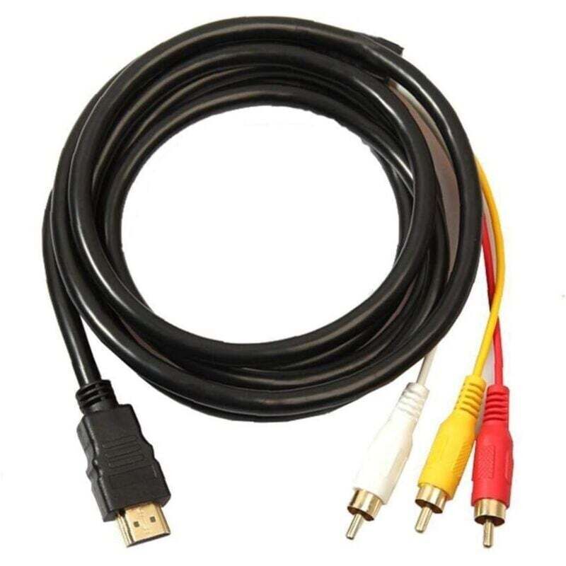 Câble HDMI vers RCA 1,5m – Connecteurs plaqués or 24 carats ...