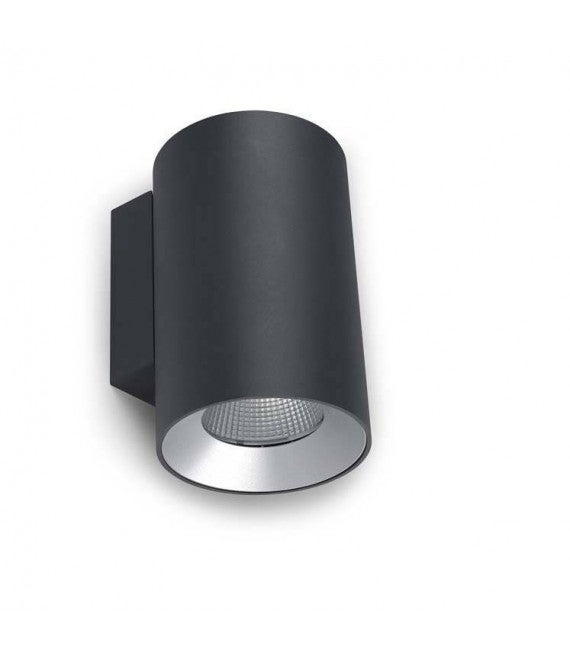 Leds-C4 Cosmos - Aplique pequeño de exterior LED Urban Grey IP55 | Leroy Merlin