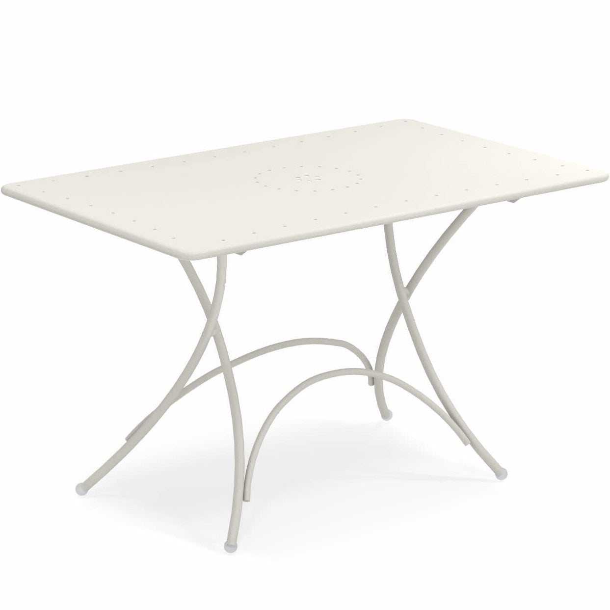 Mesa Emu Pigalle, plegable rectangular cm. 118 x 76 arte. 903 color Blanco 23 | Leroy Merlin