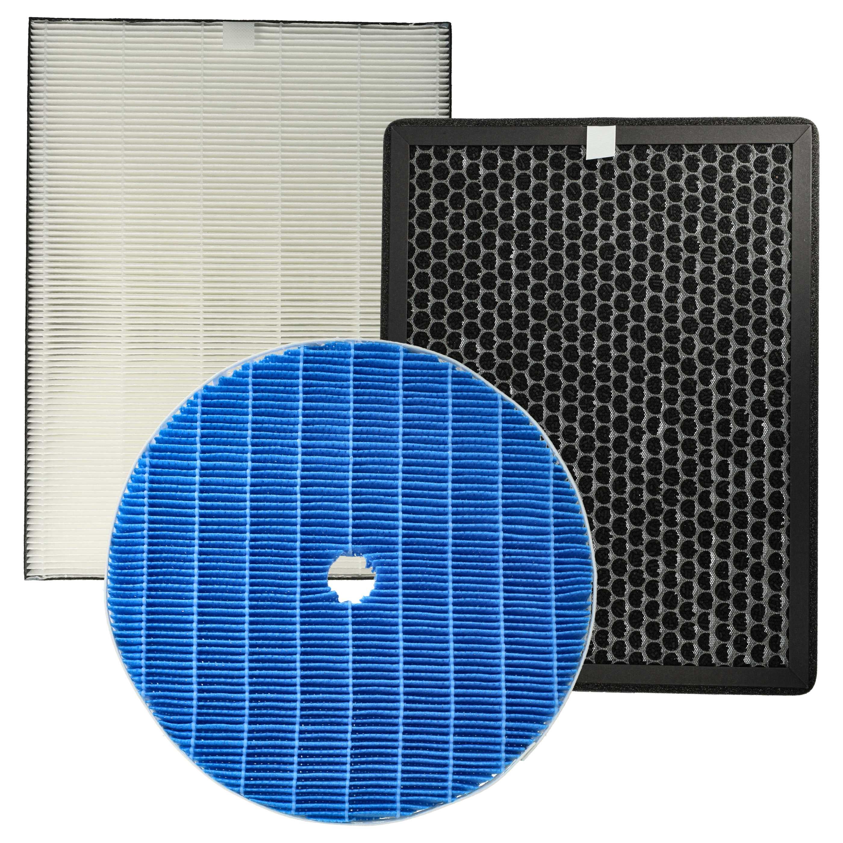 Vhbw set di filtri 3 pezzi sostituisce Philips FY1410 30 per purificatore d aria filtro ai carboni attivi elemento umidificante filtro HEPA Leroy Merlin